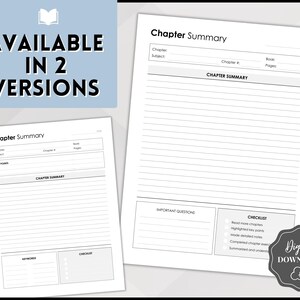 EDITABLE Chapter Summary Template, Study Guide, Textbook Outline Review ...