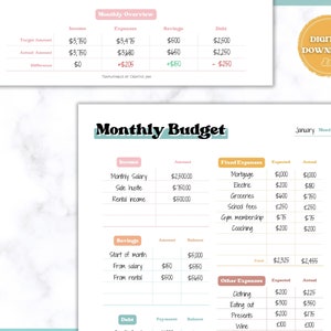 Ultimate Budget Planner Printable BUNDLE Financial Tracker - Etsy
