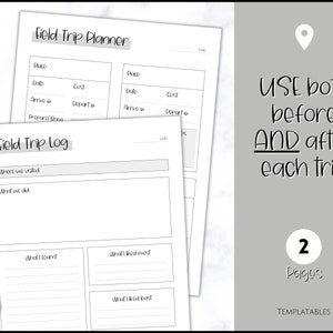 Field Trip Planner BUNDLE Printable Field Trip Log - Etsy
