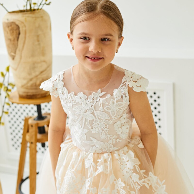 Tulle Flower Girl Etsy