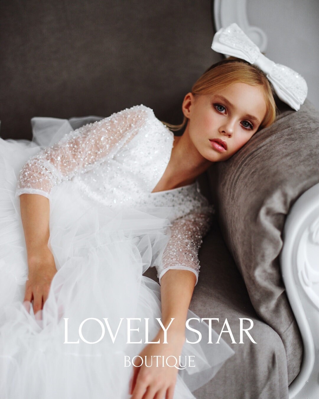 Sequin Flower Girl Dress Mini Bride Dress Girl Wedding Dress Tulle ...