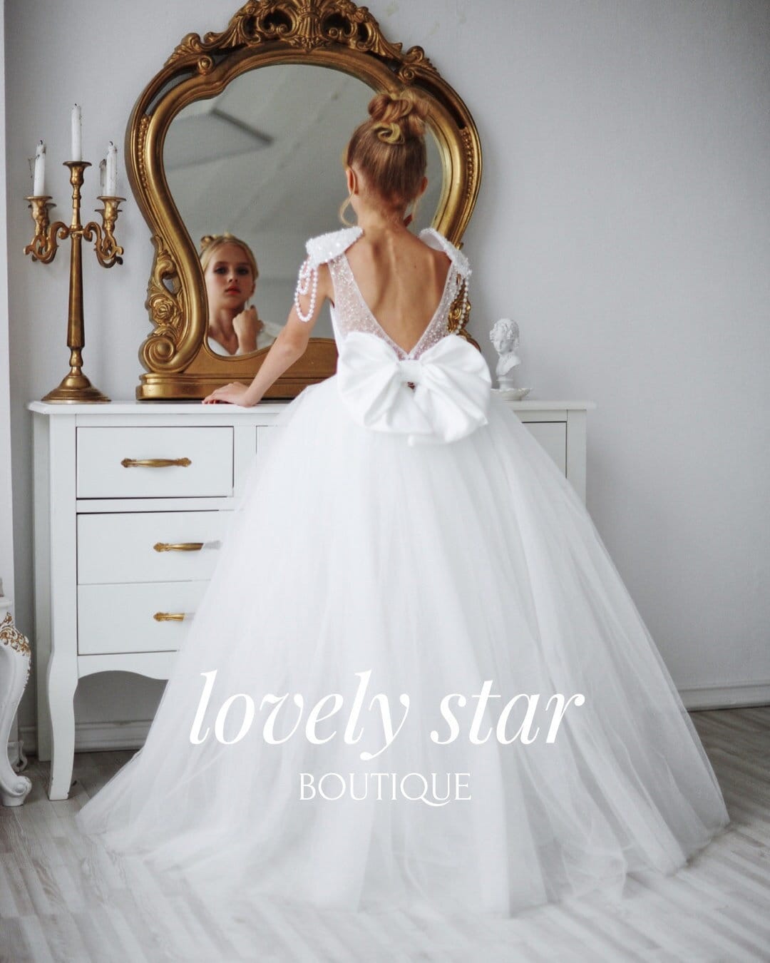 Princess Flower Girl Dress,girl Wedding Dress,ivory Flower Girl Dress ...