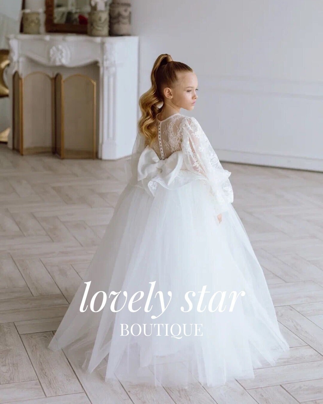 Princess Flower Girl Dress,girl Wedding Dress,baby Girl Dress,lace ...