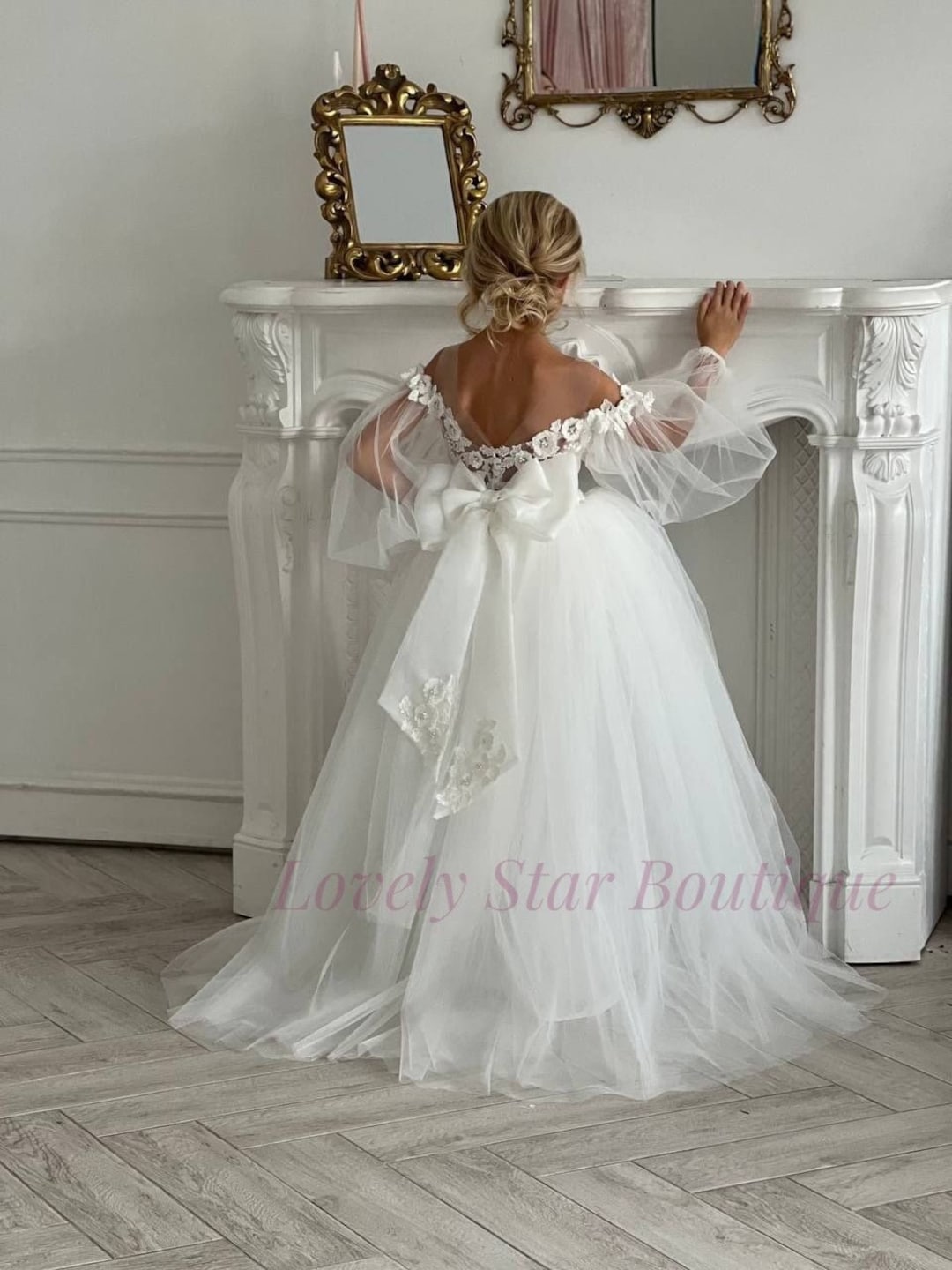 Tutu Flower Girl Dress Flower Girl Dress Tulle Lace Flower Girl Dress