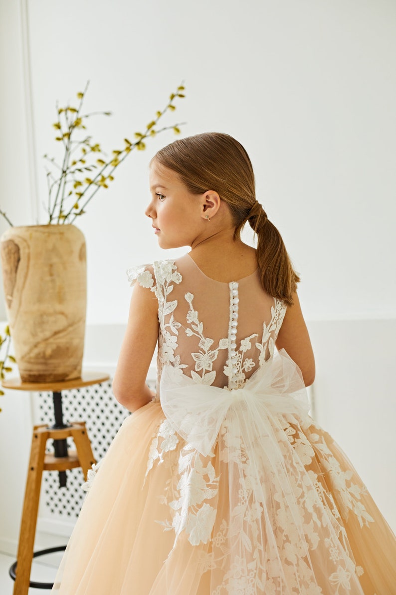 Lace Flower Girl Dress Princess Flower Girl Dressflower Girl - Etsy