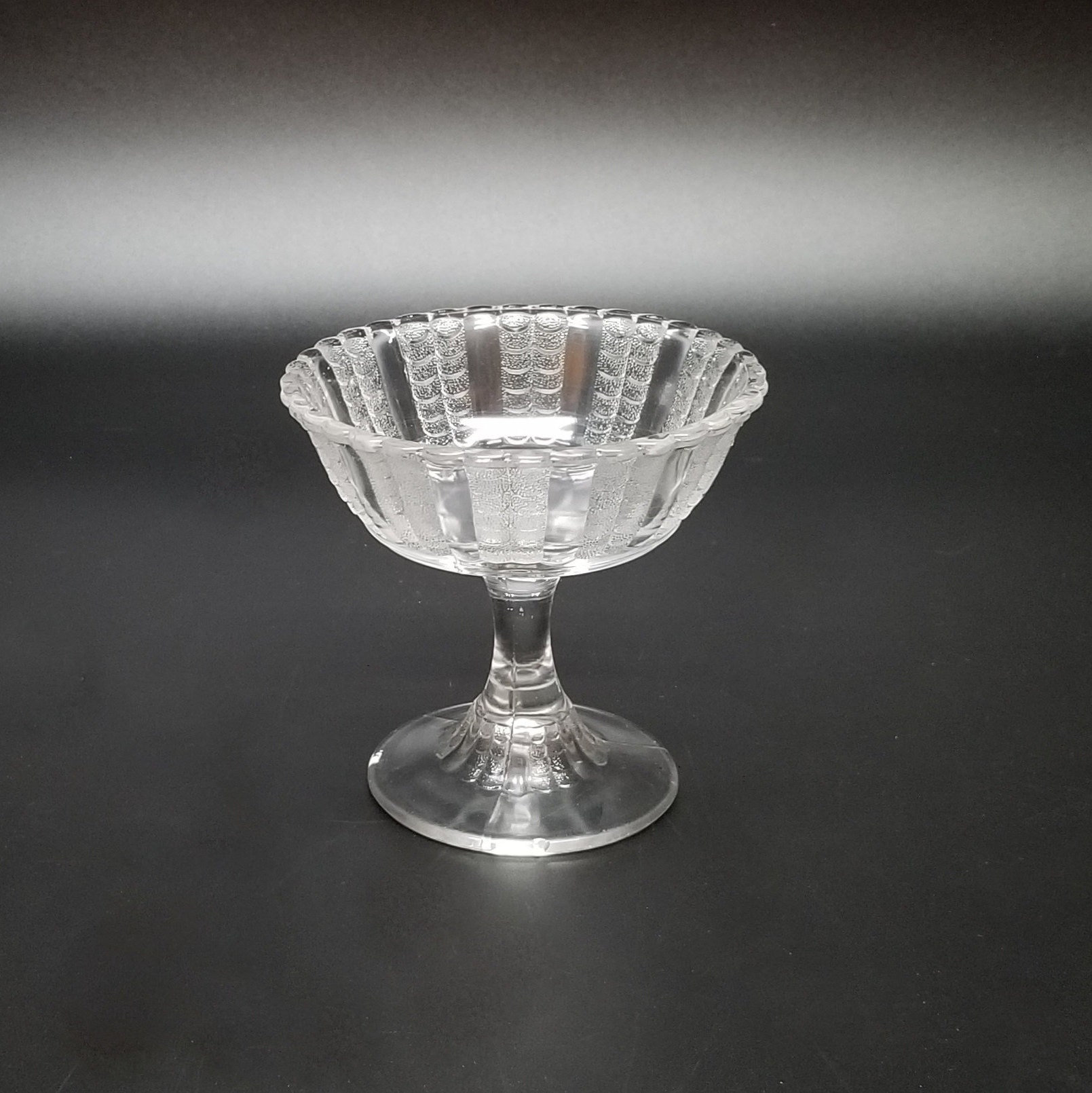 EAPG Bryce Brothers Antique Fish Scale Jelly Glass Compotemodern ...
