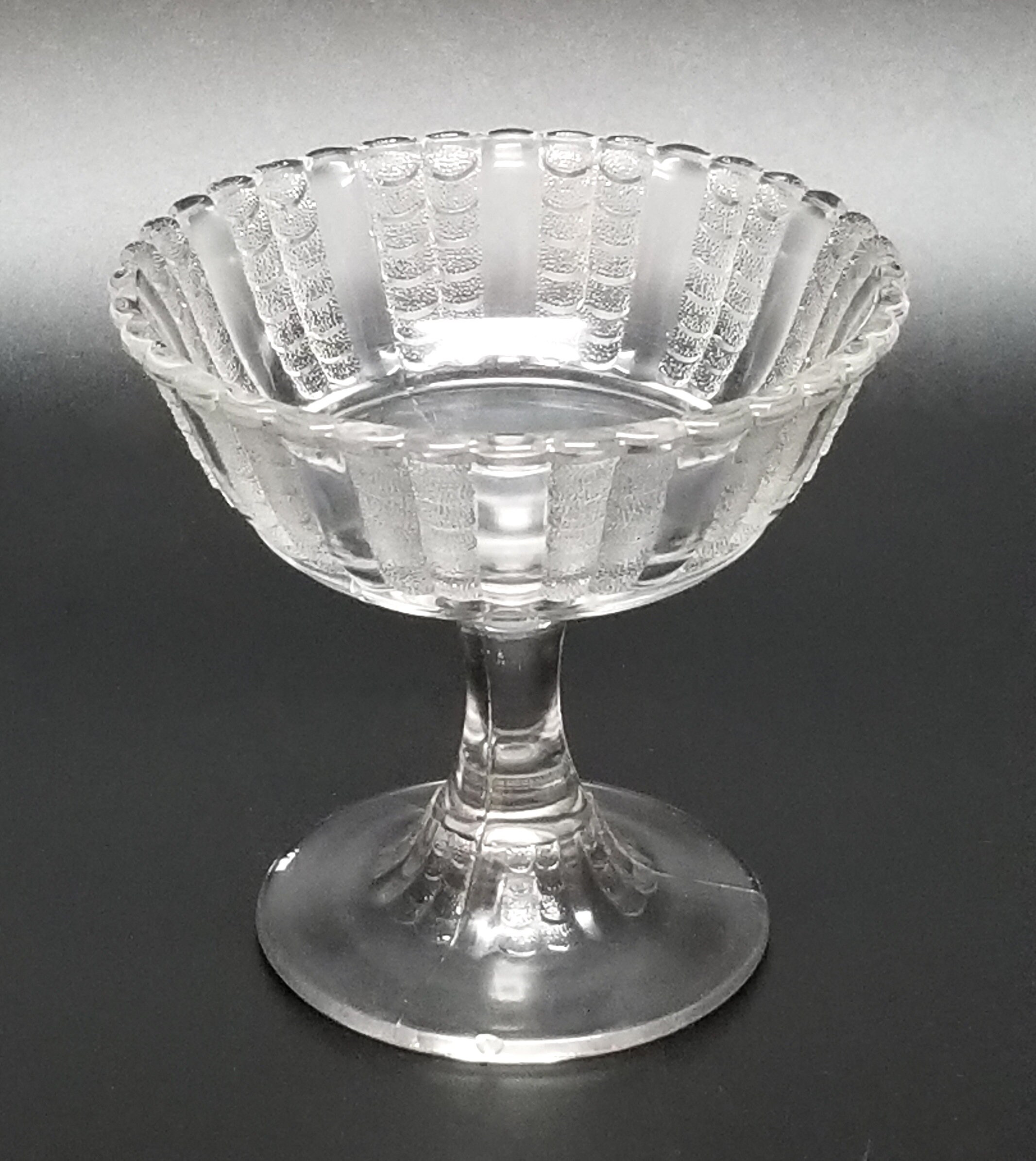 EAPG Bryce Brothers Antique Fish Scale Jelly Glass Compotemodern ...