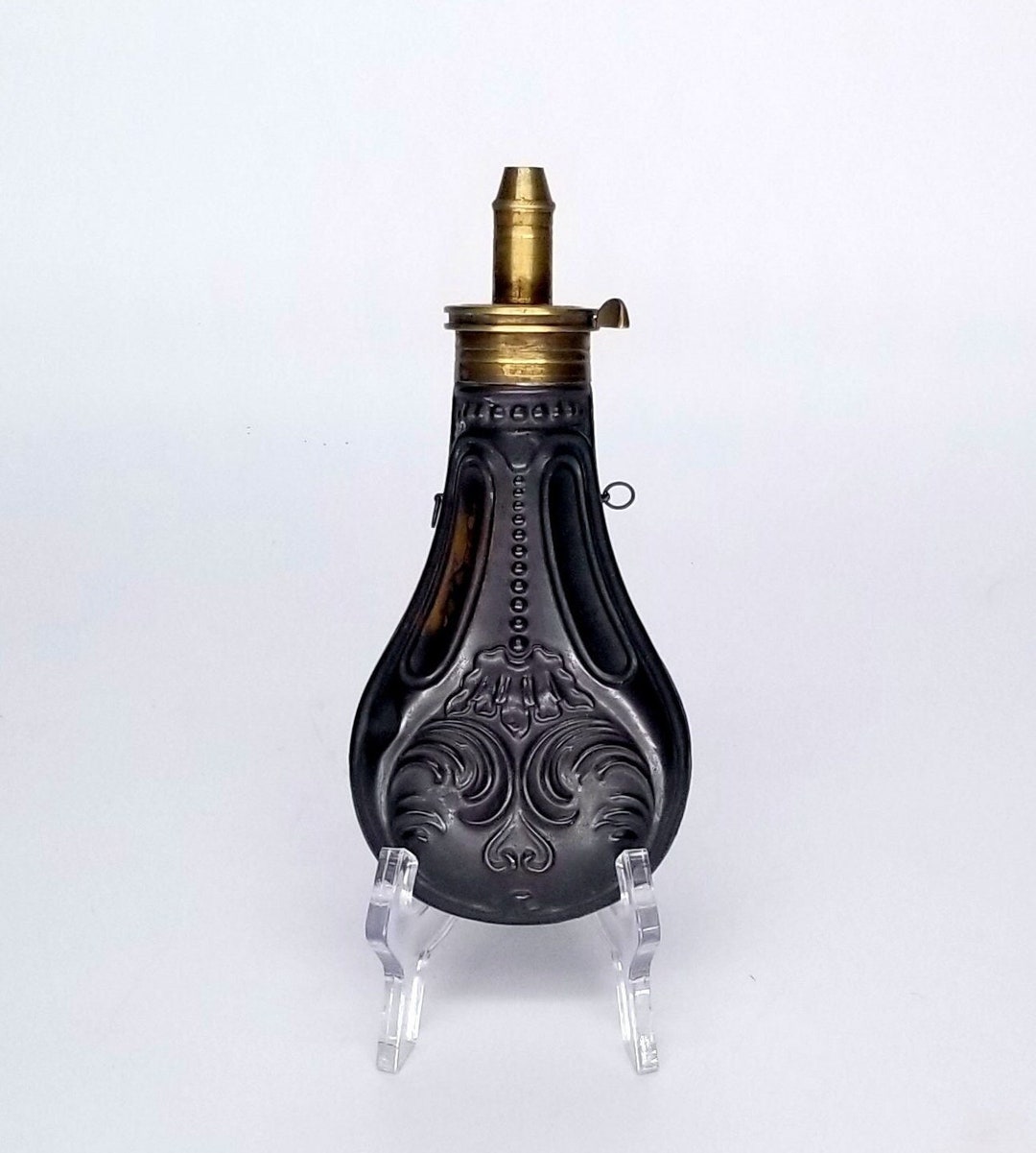 Rustic Mid-19th Century Copper & Brass Powder Flask|hunting Flask ...