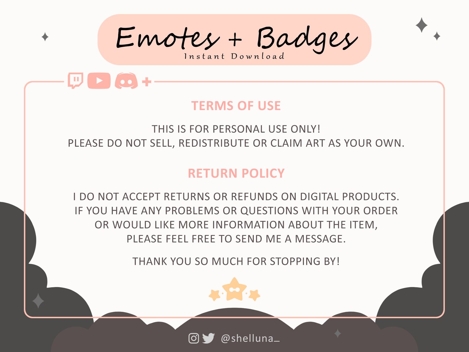 Sakura (white) Emotes and Badges | Twitch Emotes | Twitch Badges ...