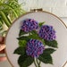 Hydrangeas,embroidery Hoop,floral Embroidery,botanical Embroidery - Etsy