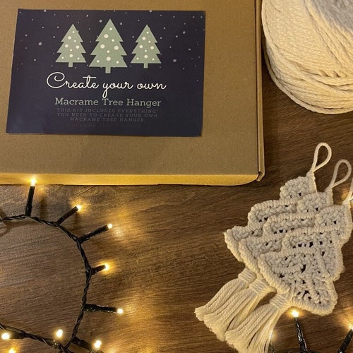 DIY Macramé Kit Christmas Tree Tree Decorations makes 3 - Etsy
