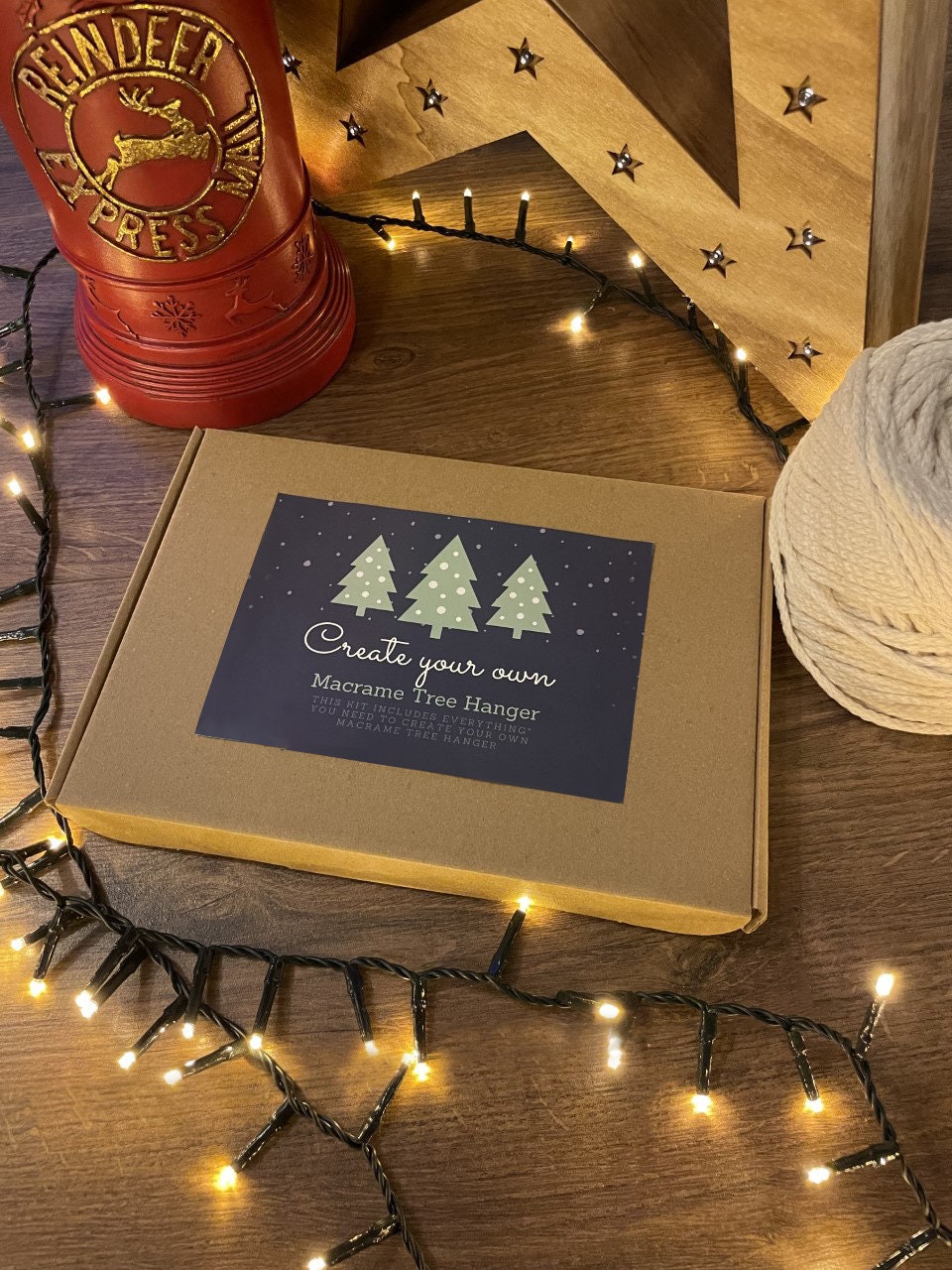 DIY Macramé Kit – Christmas Tree, Tree Decorations (makes 3) - Etsy