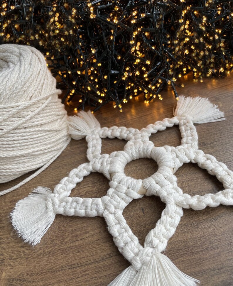 Digital Download Macramé Instructions – Star, Christmas Decoration - Etsy