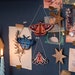Hanging Moth Wooden Decorations Printed Moth Home Decor Cottagecore ...