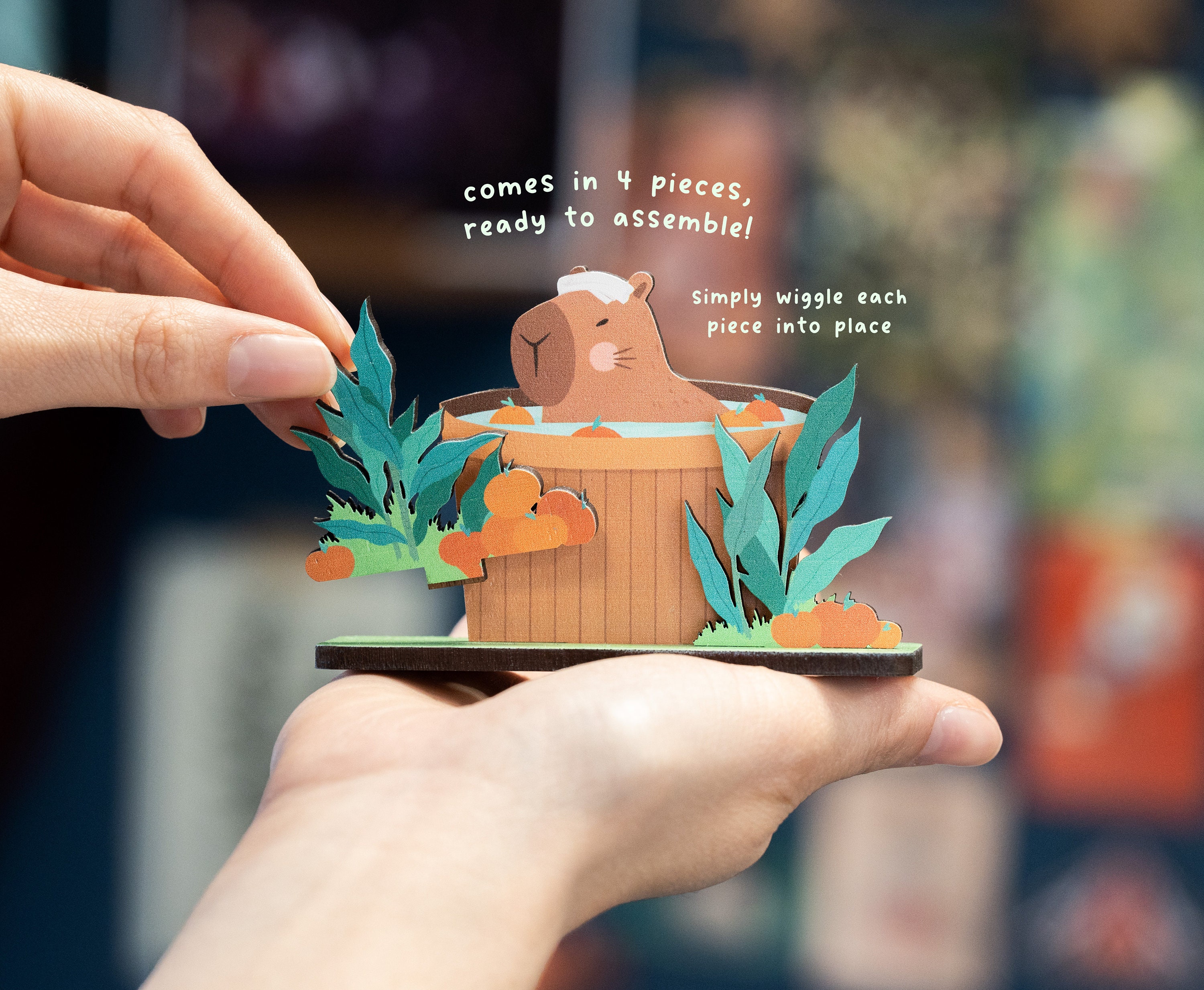 Capybara Spa Onsen Desk Companion Cute Capybaras Gift - Etsy Australia