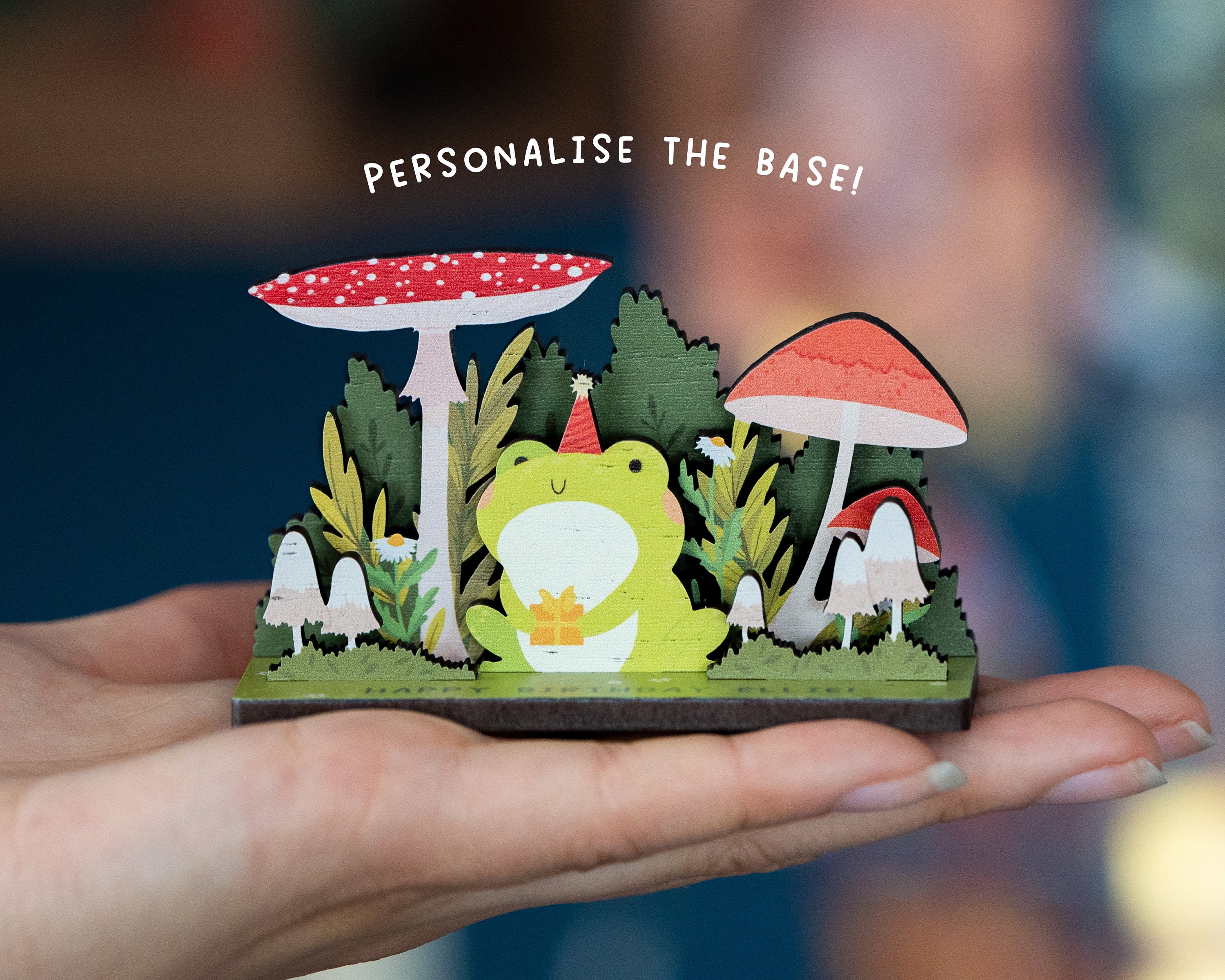 Personalised Frog Birthday Card Happy Frogs Cards Animals - Etsy UK