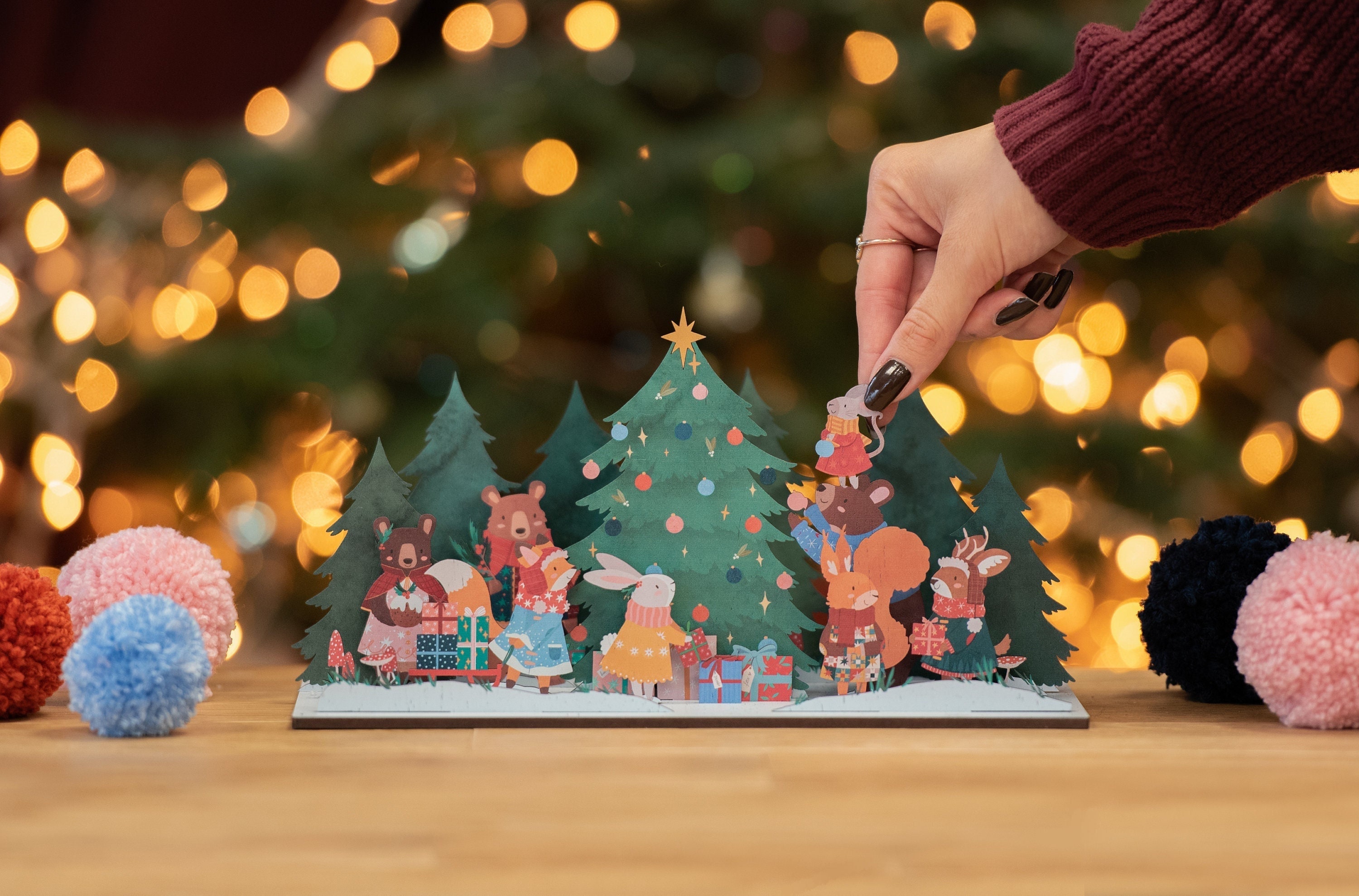 Woodland Animals Reusable Wooden Advent Calendar - Etsy