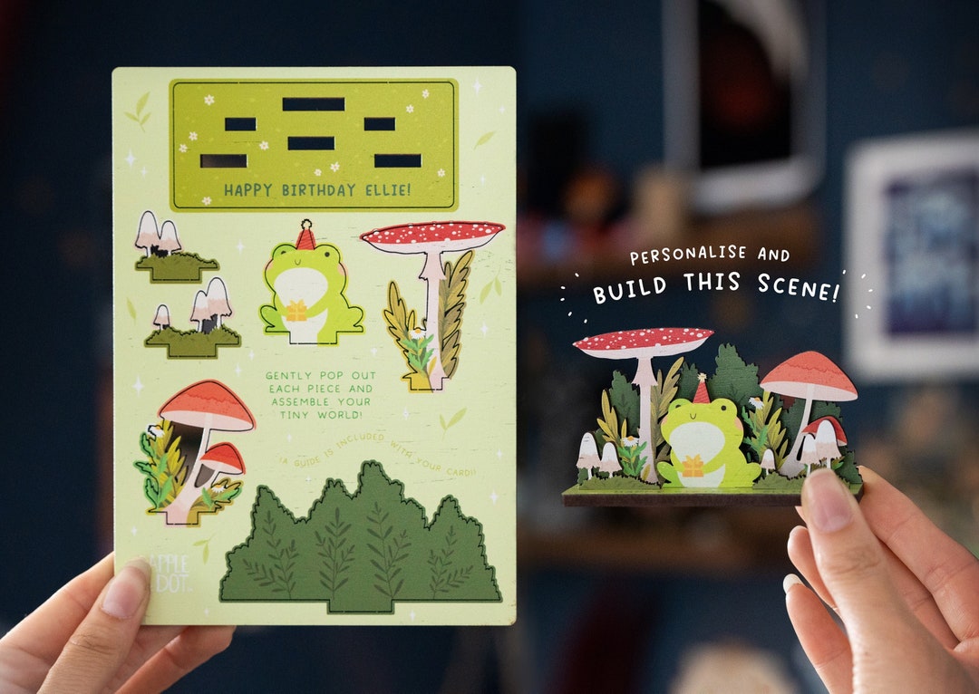 Personalised Frog Birthday Card - Happy Frogs Cards Animals Cute ...