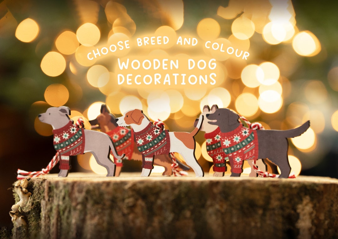 Pick Your Own Dog Breed Christmas Decoration Dogs Jumper Pet Ornament ...