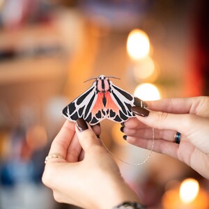 Hanging Moth Wooden Decorations Printed Moth Home Decor Cottagecore ...