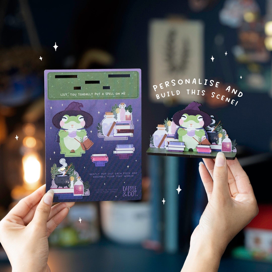 Personalised Halloween Frog Card Happy Frogs Cards Animals Cute ...