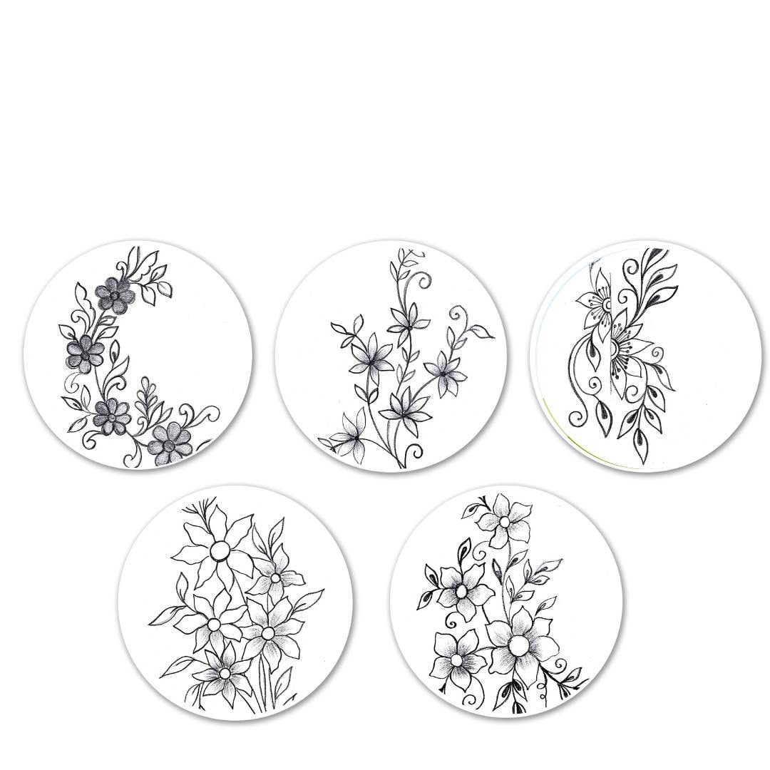 Hand Embroidery Traces Pattern Digital Design Handwork Printable ...