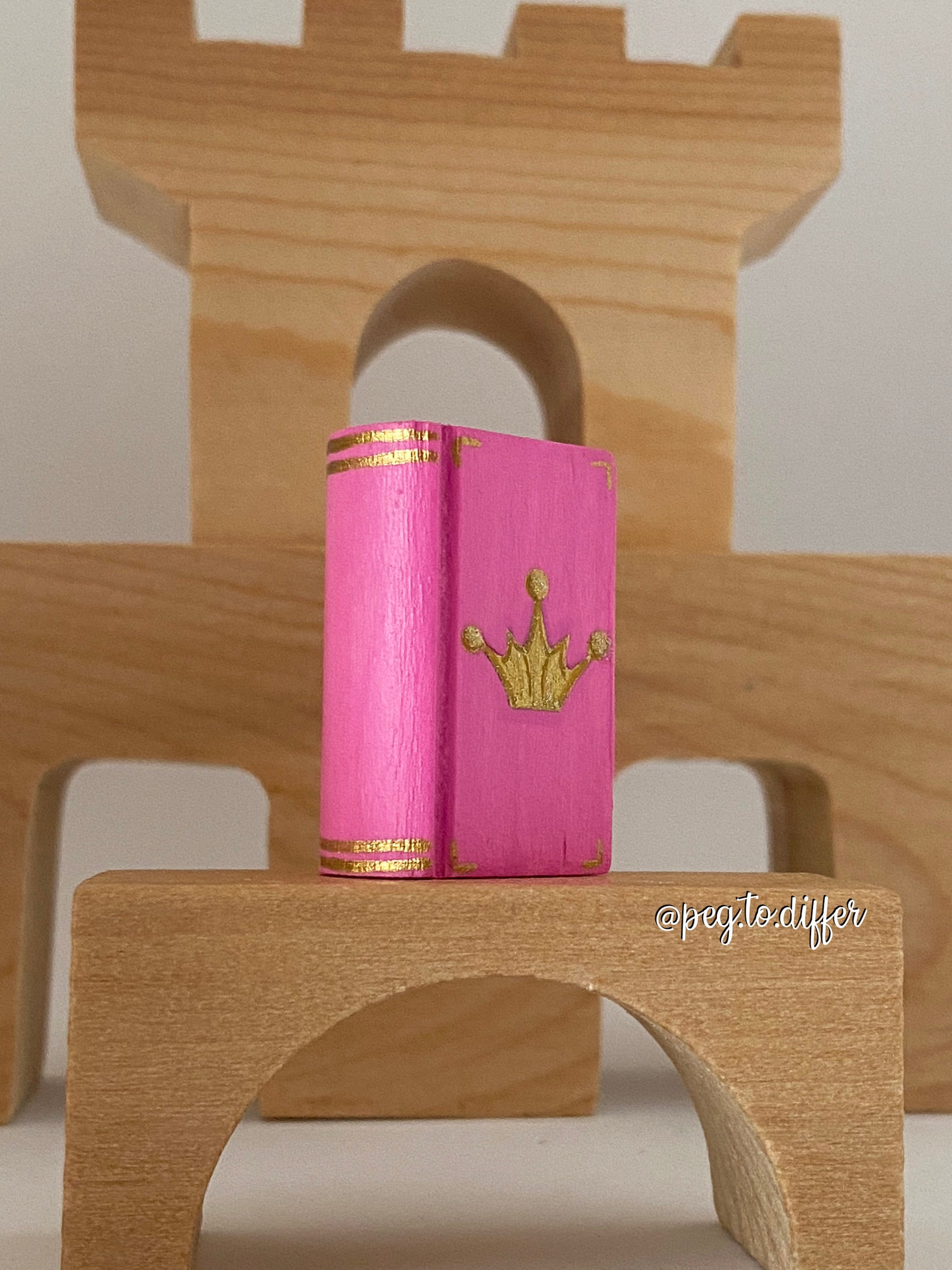 Royal Crown Book Ready to Ship Handmade Wooden Toy/decor - Etsy