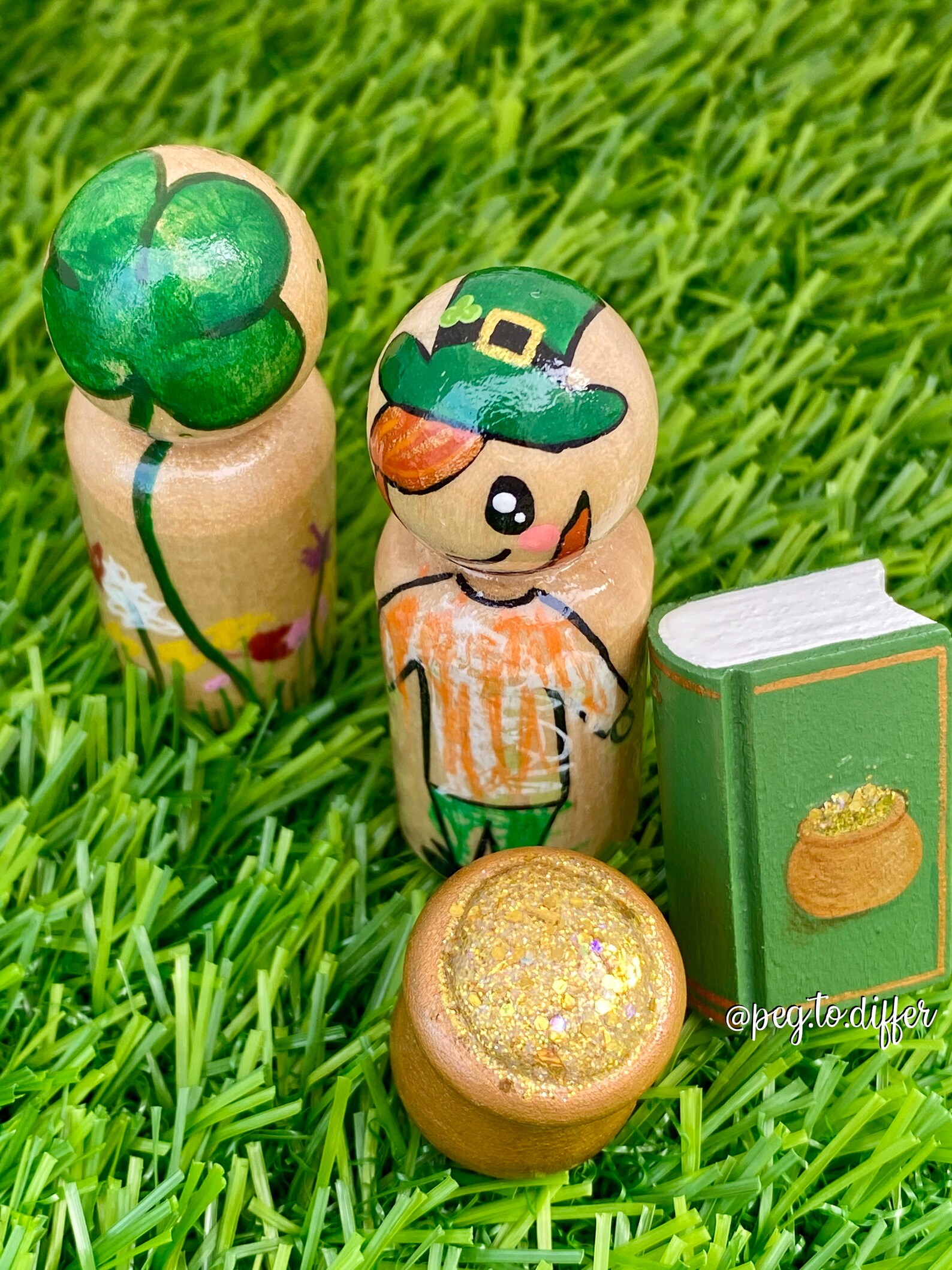 Pot of Gold Small Ready To Ship handmade wooden toy/decor | Etsy