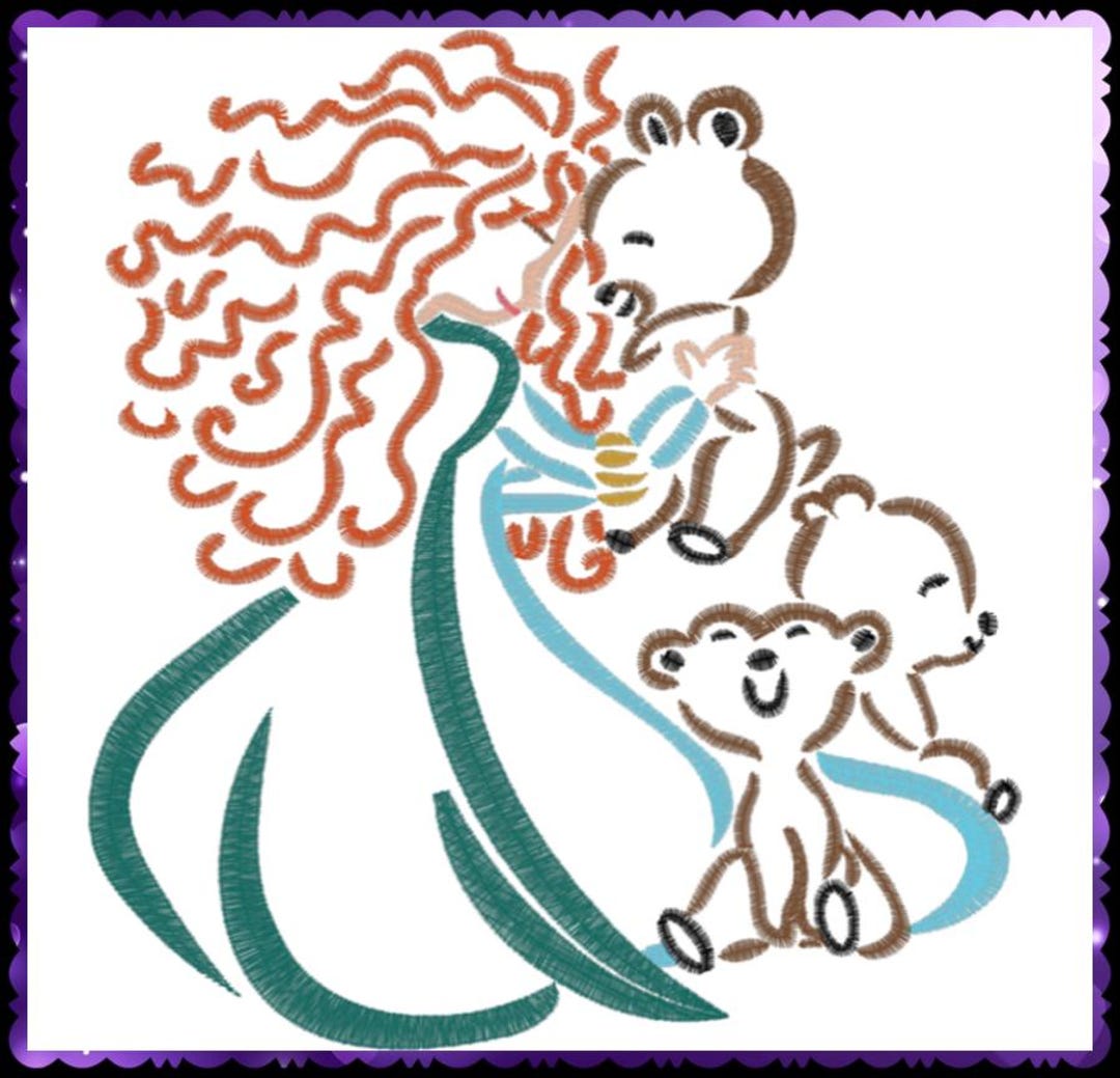Merida With Bear Brothers Inspired - Etsy