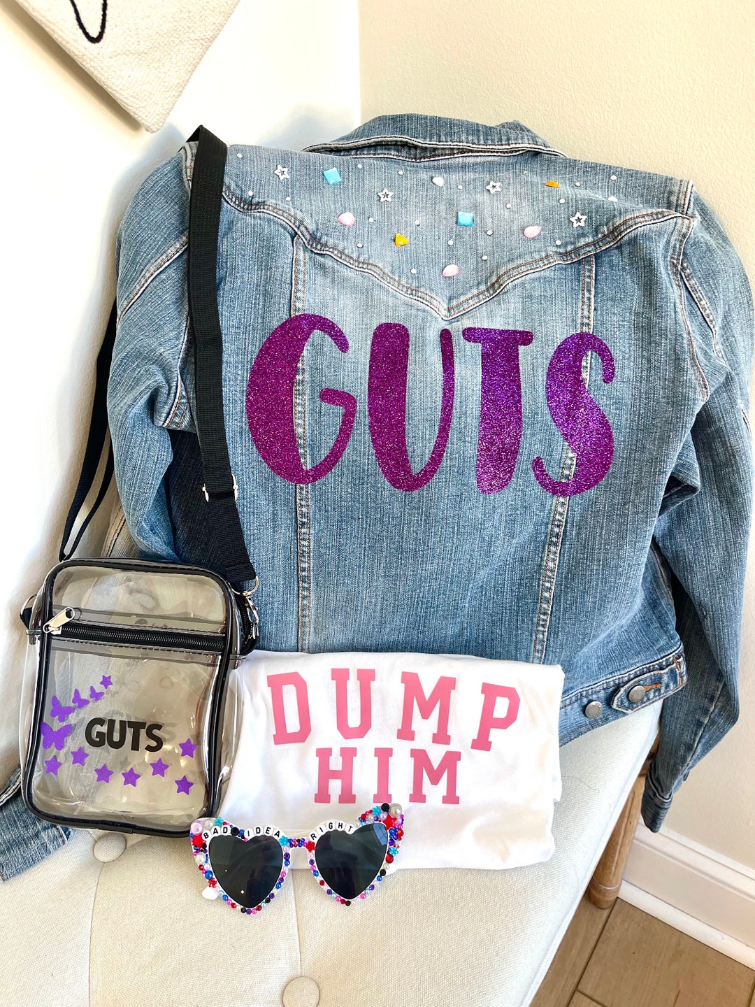 Olivia Rodrigo Guts Bundle Merch Set, Guts Your Sunglasses, Guts Tour ...