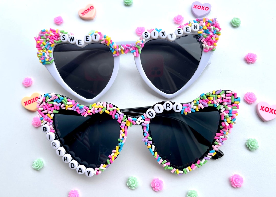 Birthday Sunglasses, Personalized Sunglasses, Beaded Sunglasses, Custom ...