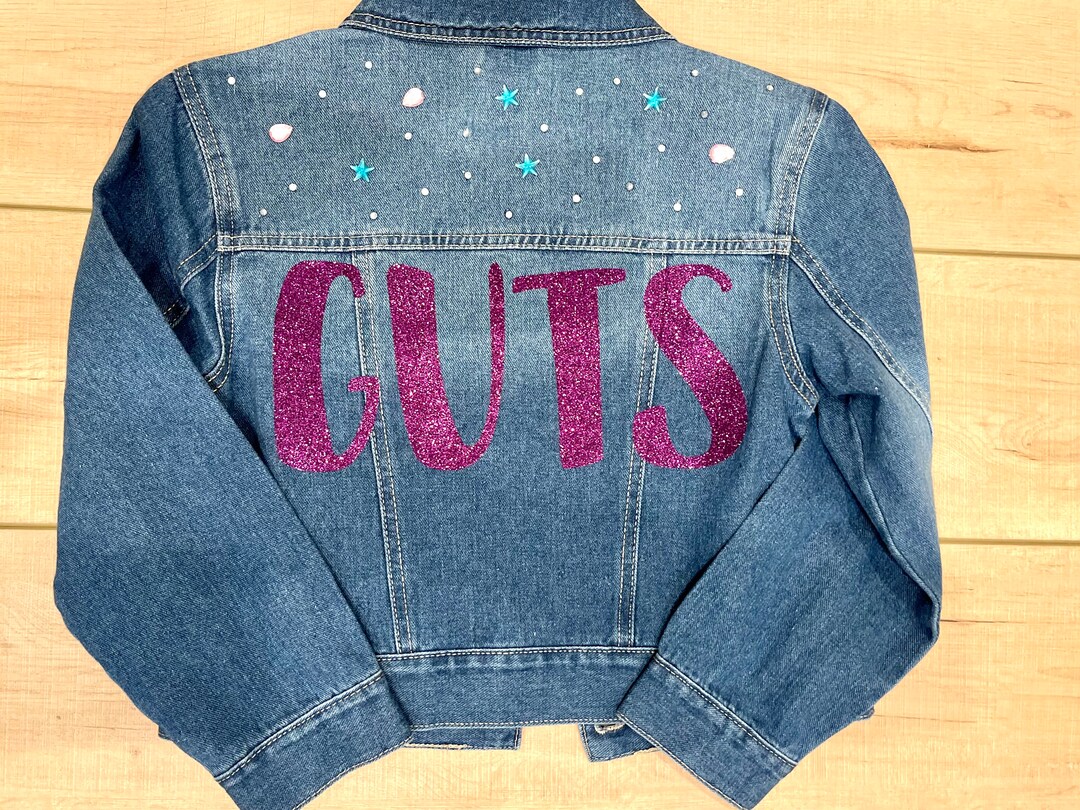 Olivia Rodrigo Guts Jean Jacket, Guts World Tour Jacket, Beaded Guts ...