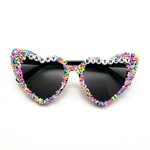 Birthday Sunglasses, Personalized Sunglasses, Beaded Sunglasses, Custom ...
