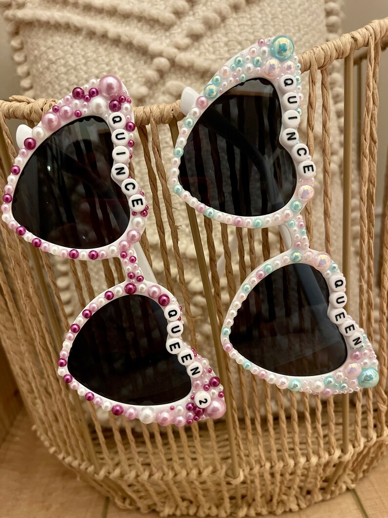 Custom Birthday Aviator Sunglasses, Beaded Aviators, Bedazzled ...