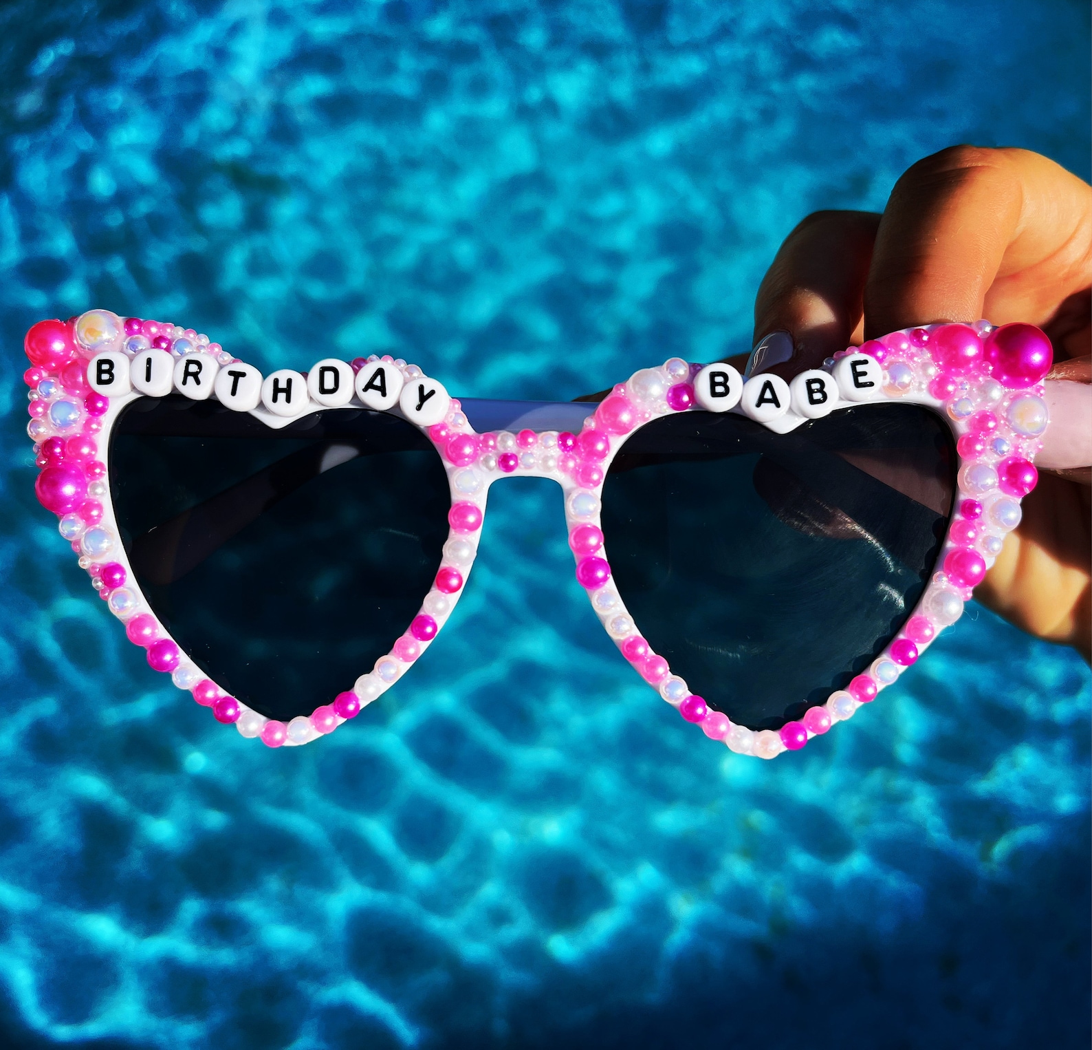 Custom Birthday Aviator Sunglasses, Beaded Aviators, Bedazzled ...