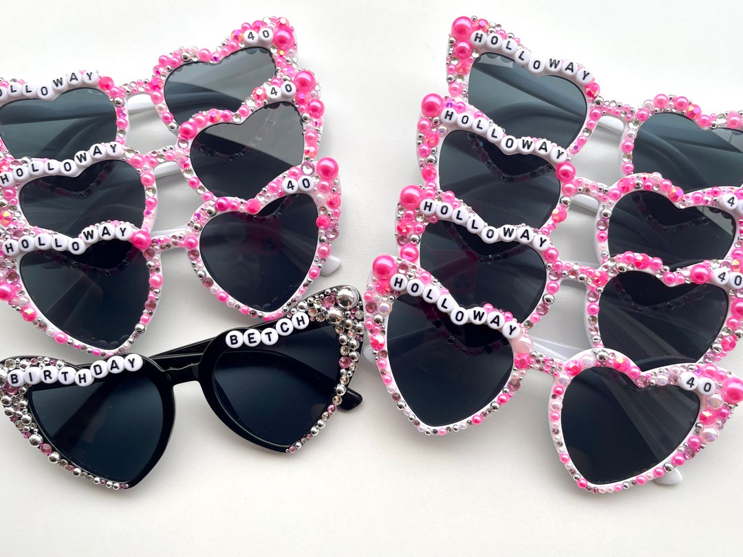 Birthday Sunglasses, Beaded Sunglasses, Bridesmaid Glasses, Sun Glasses ...