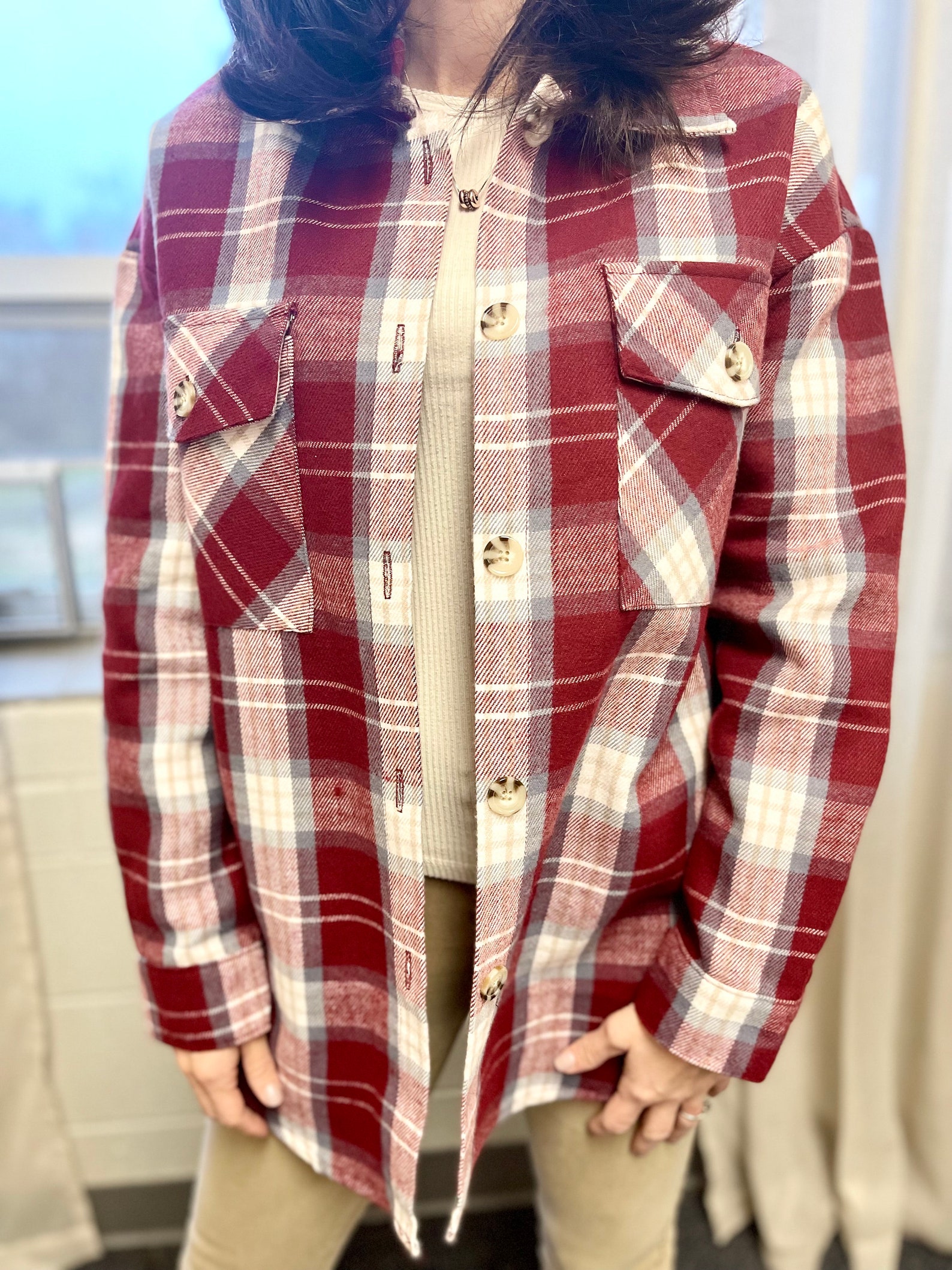 Chiefs Plaid Shacket, Chiefs Jacket, Chiefs Fan Gear, KC Chief Merch ...