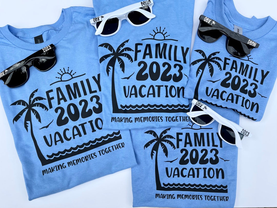 Family Vacation Shirts, Sunglasses Set, Family Matching Shirts, Summer ...