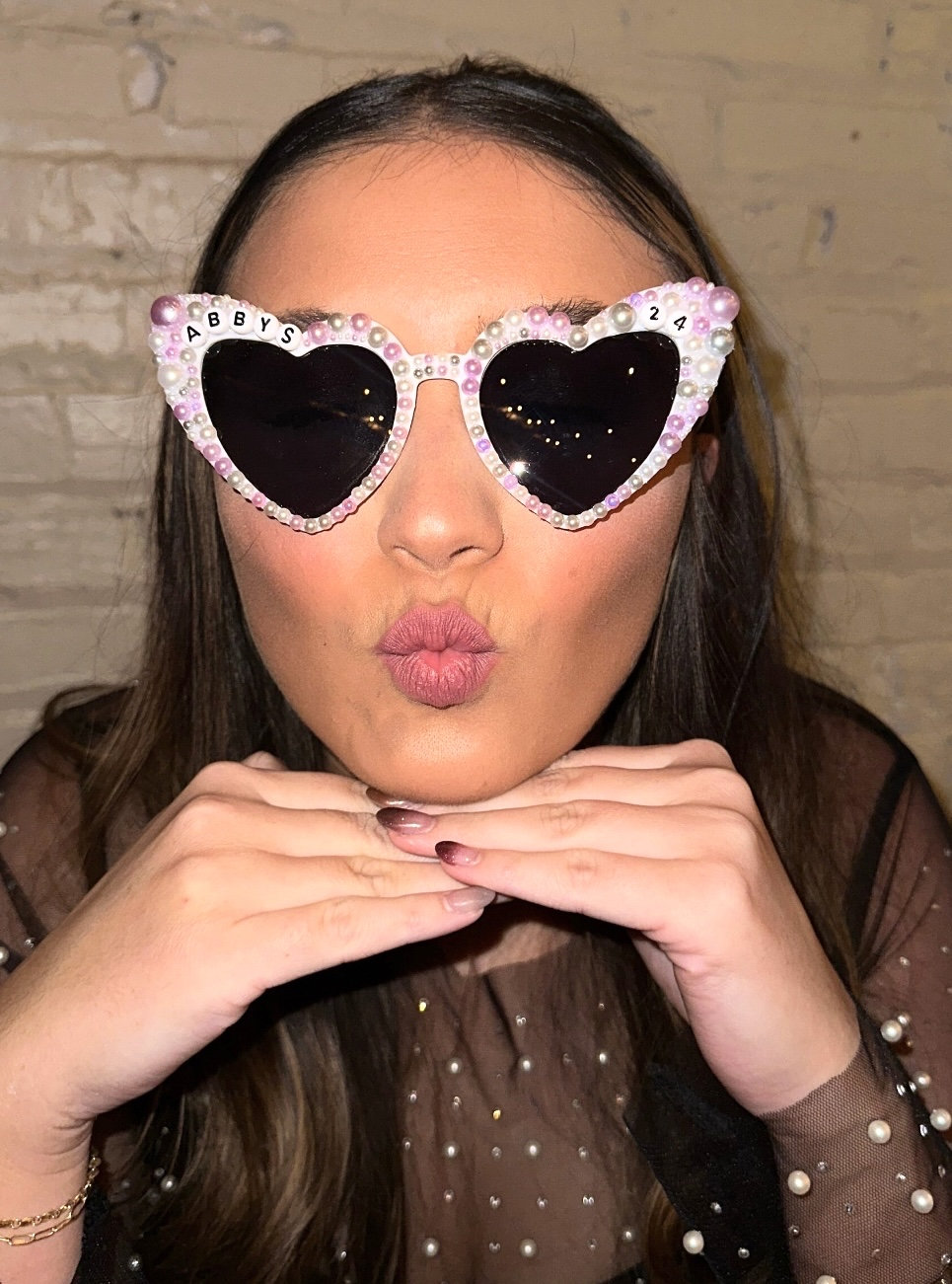 Custom Birthday Aviator Sunglasses, Beaded Aviators, Bedazzled ...