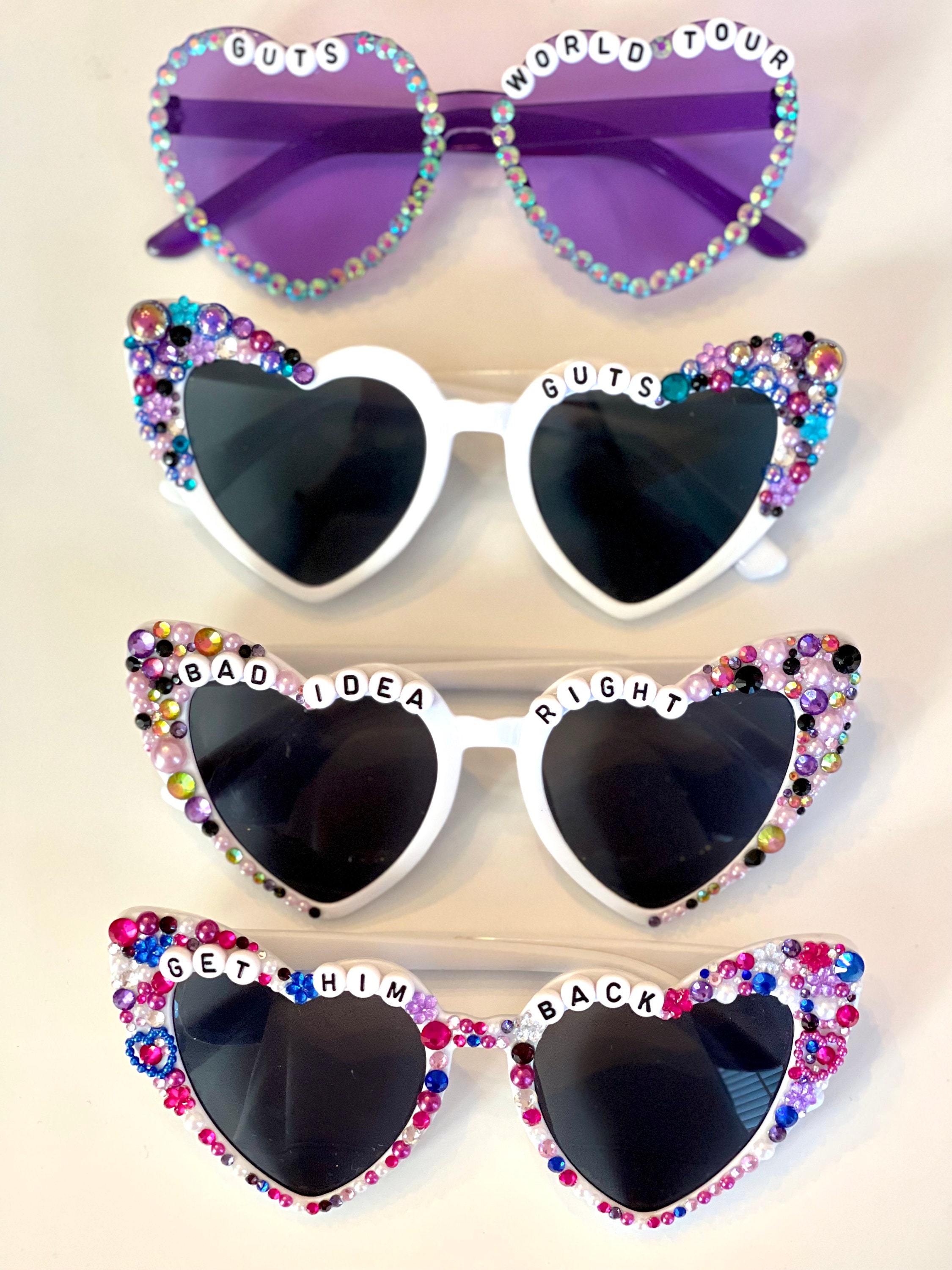 Customizable Beaded Olivia Rodrigo Guts Sunglasses, Guts Sunglasses ...