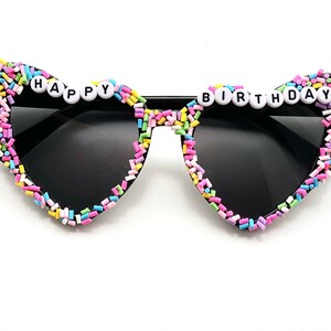 Sprinkle Birthday Sunglasses, Custom Sunglasses, Personalized ...