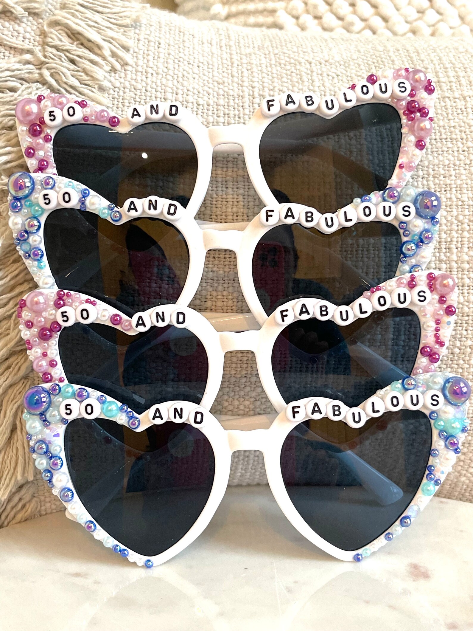 Custom Birthday Aviator Sunglasses, Beaded Aviators, Bedazzled ...