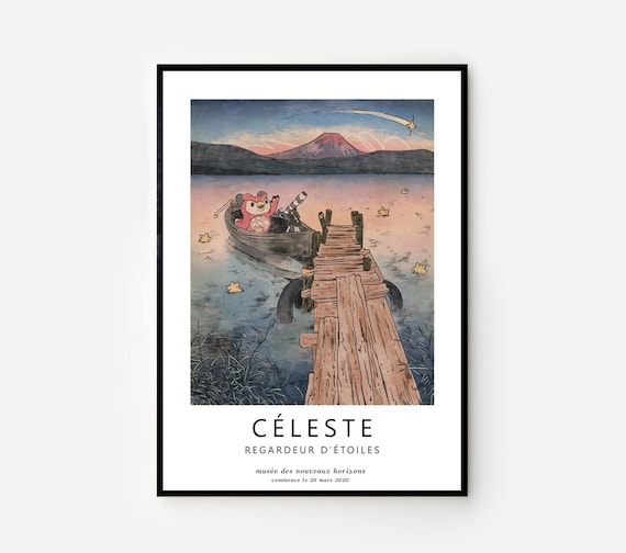 DIGITAL PRINTABLE Celeste Art Print Animal Crossing New - Etsy