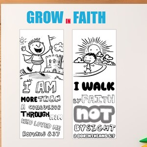 10 Coloring Bible Affirmation Bookmarks for Boys - Encouraging Faith ...