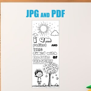 10 Coloring Bible Affirmation Bookmarks for Boys - Encouraging Faith ...
