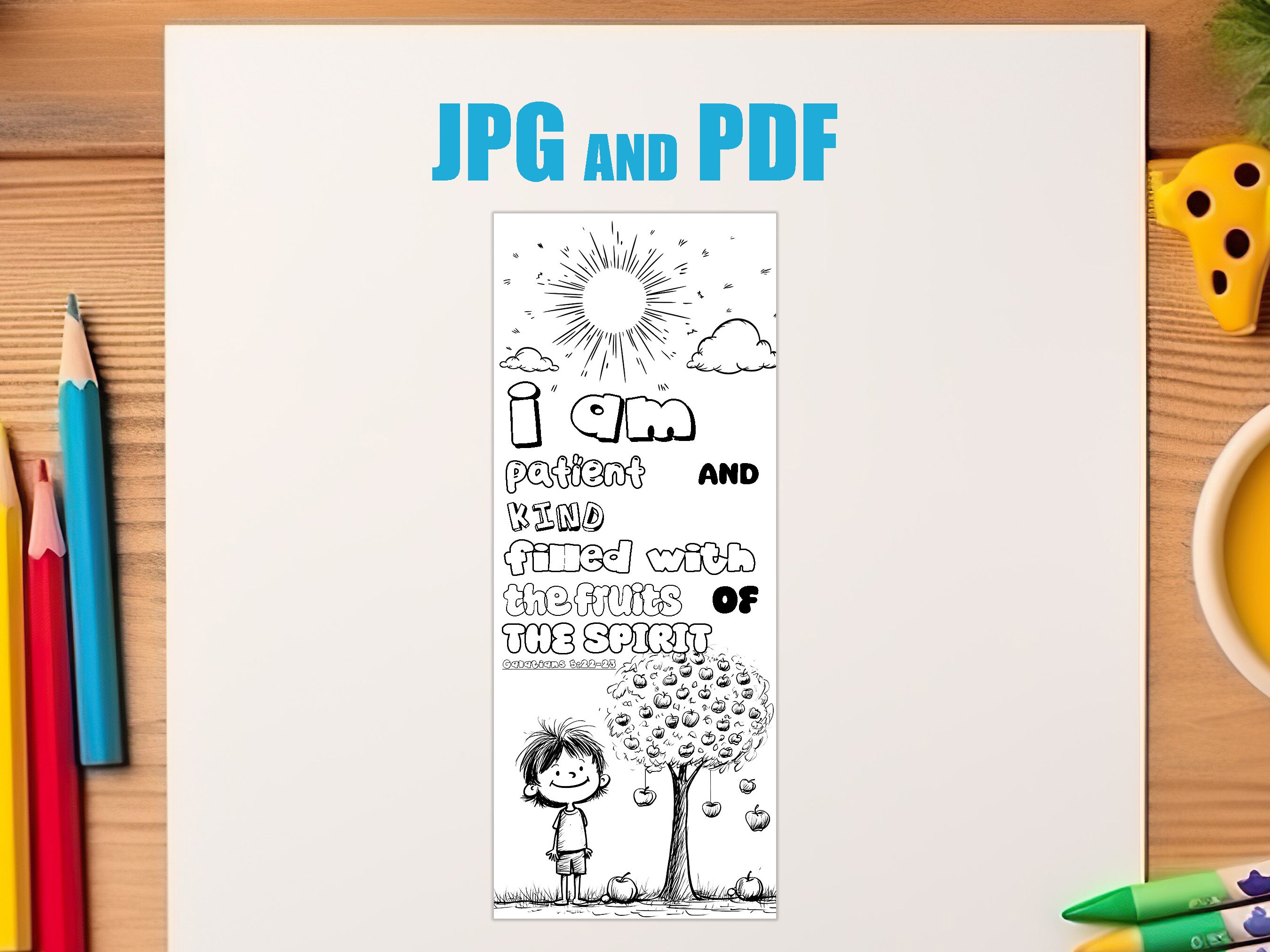 10 Coloring Bible Affirmation Bookmarks for Boys - Encouraging Faith ...