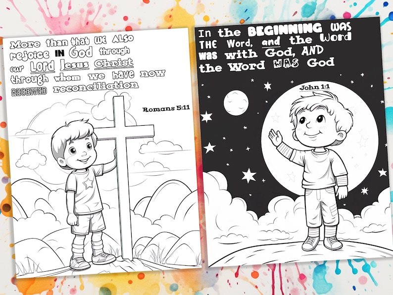 Jesus Character Bible Coloring Pages for Boys - 20 Bible Verse ...