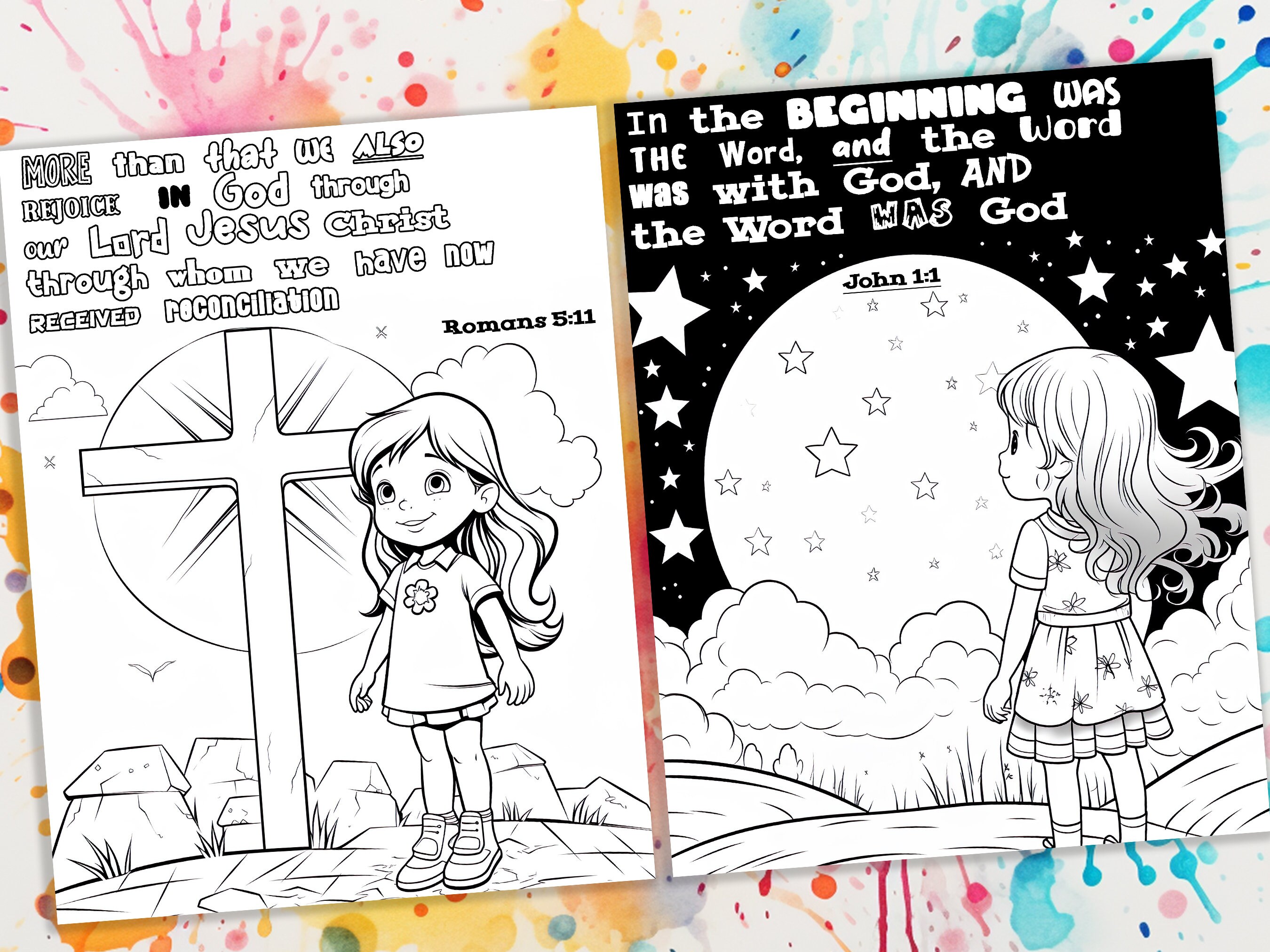 Jesus Character Bible Coloring Pages for Girls - 20 Bible Verse ...