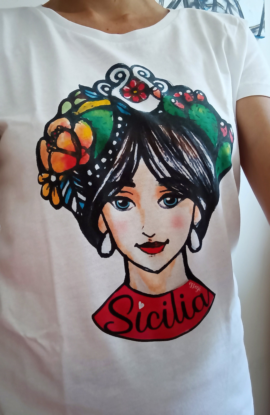 Testa Di Moro Woman amori Siciliani Series T-shirt / Front/back Print ...