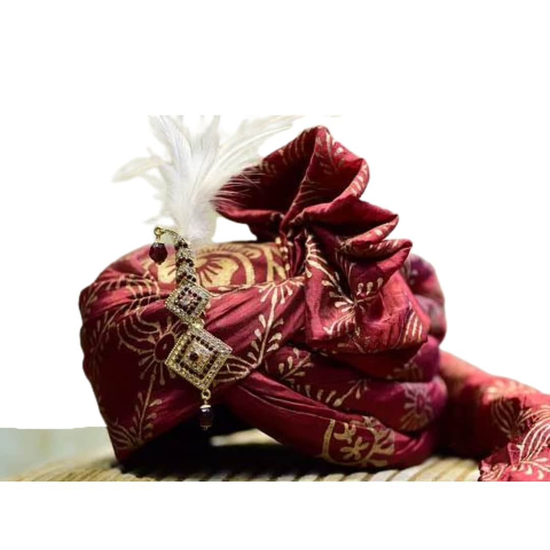 Royal Indian Wedding Turban Safa Pagdi Turban for Men Ethnic Occasion ...